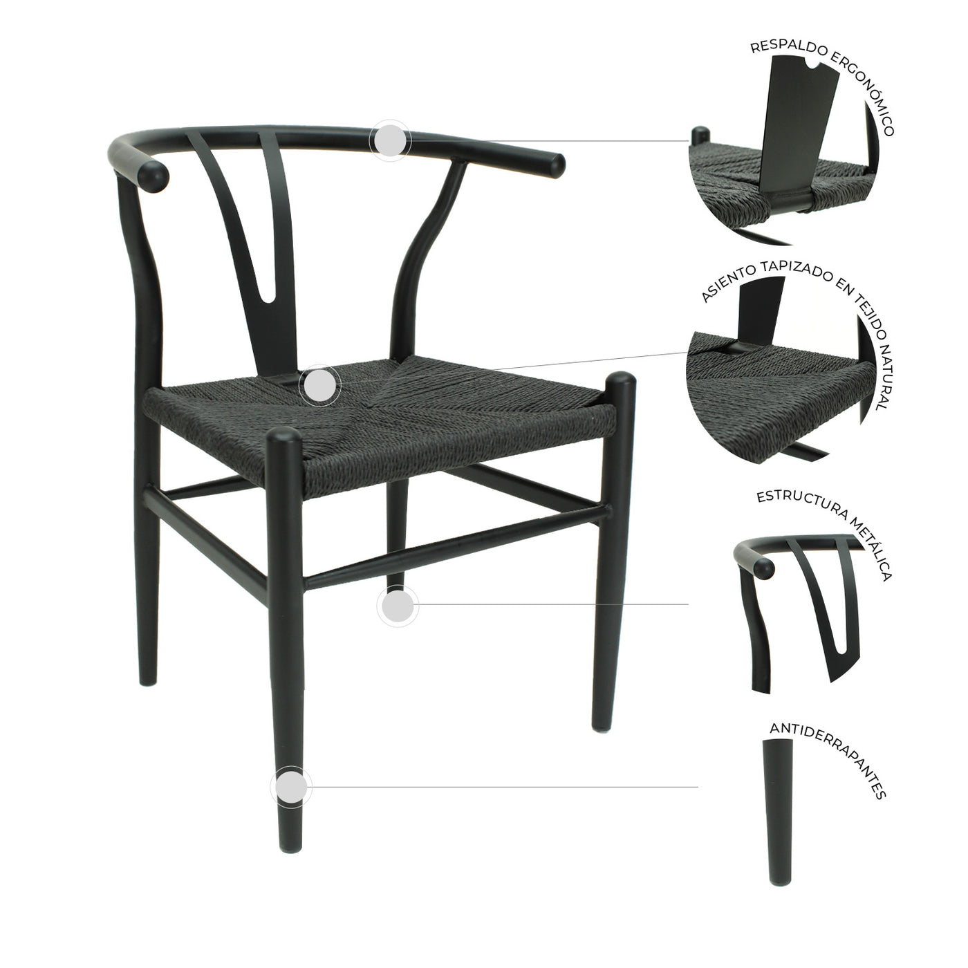 Silla Hogar Micerino Metal — MUNDO IN